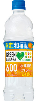 GREEN DA･KA･RA 600mlペット 商品情報（カロリー・原材料） サントリー