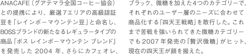 BOSS 30th ボス30周年記念スペシャルサイト | サントリー